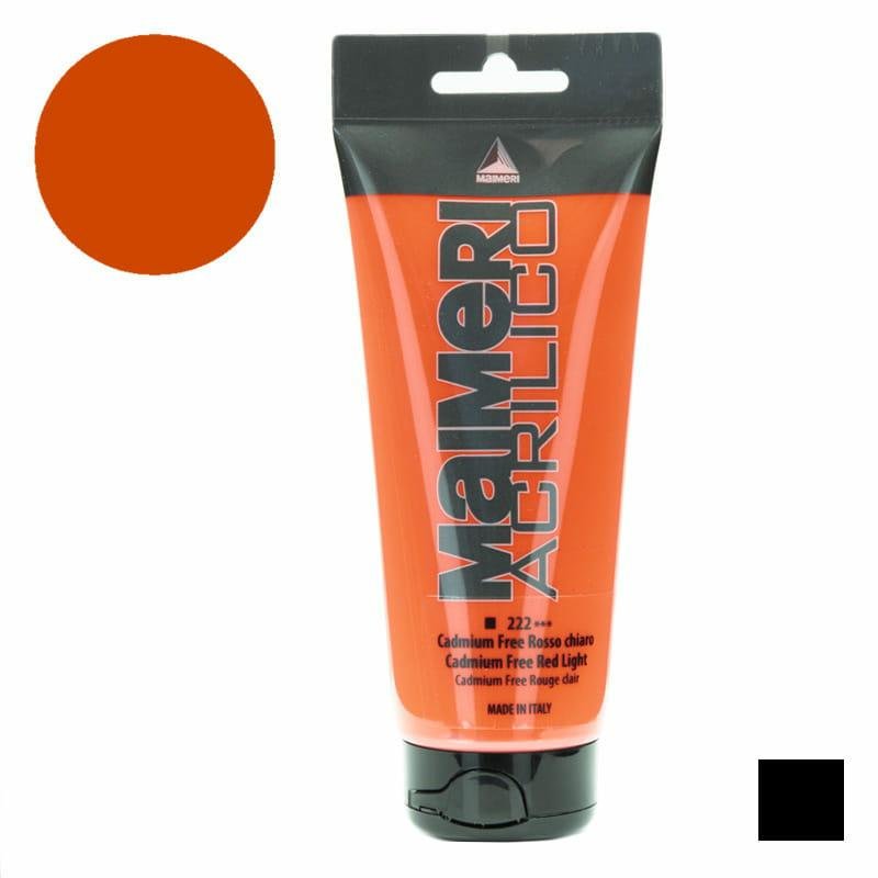 Farba akryl MAIMERI ACRYLICO 222 Cadmium free red light 200ml - Inna ...