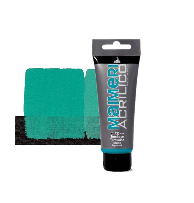 Farba akryl MAIMERI ACRYLICO 430 Turquoise 200ml - Inna marka | Sklep ...