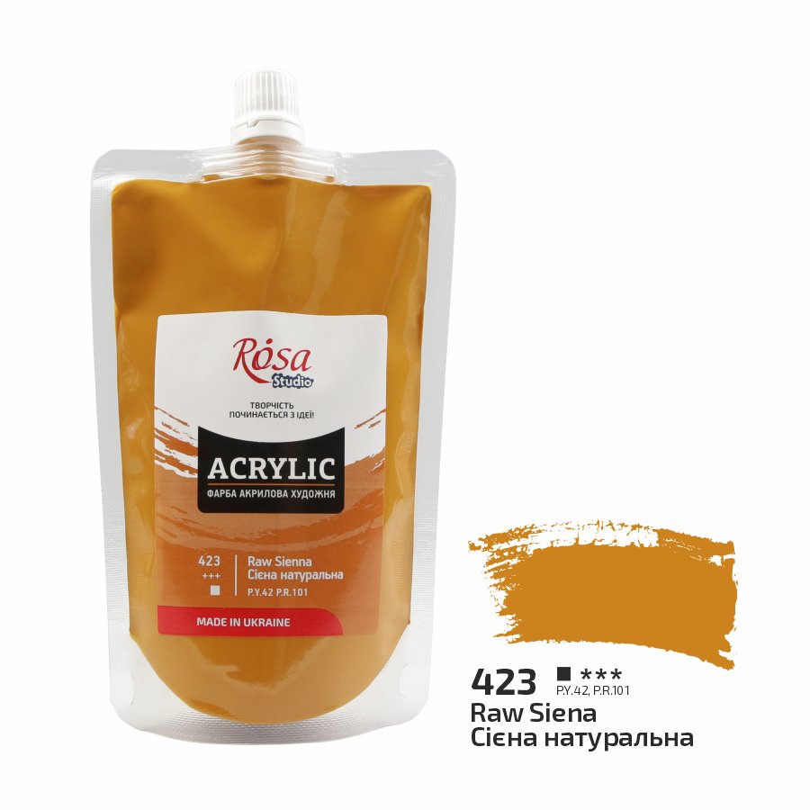 Farba akrylowa Rosa Studio Sienna naturalna 200 ml 423 - Inna marka ...