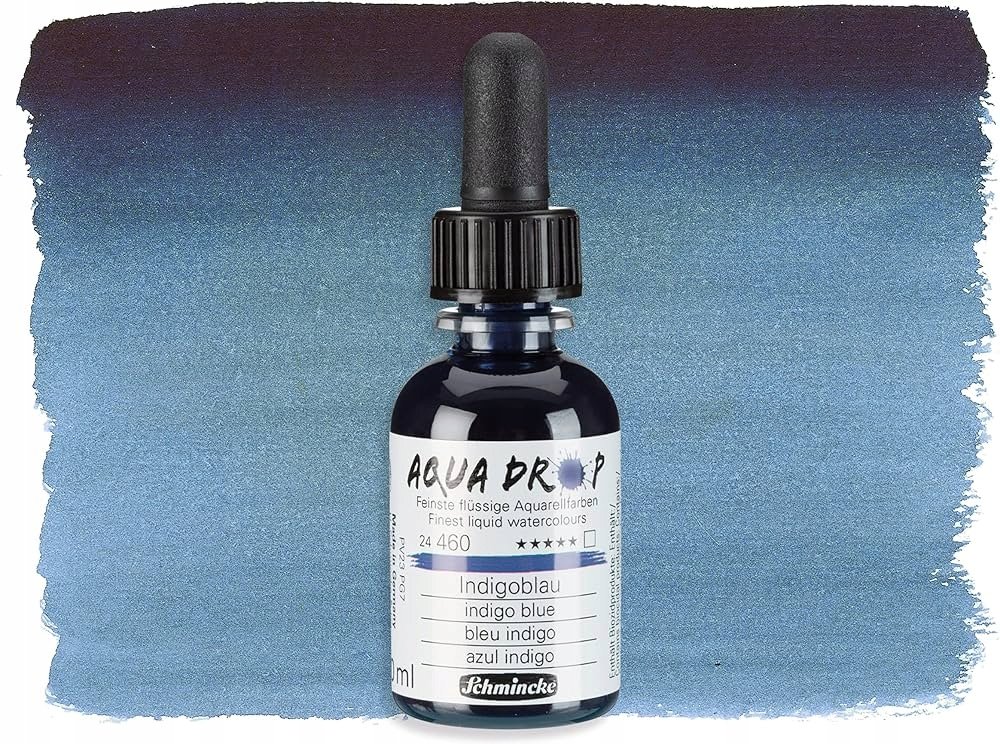 Farba akwarelowa Schmincke Aqua drop indigo blue 30 ml. 460 - Inna ...