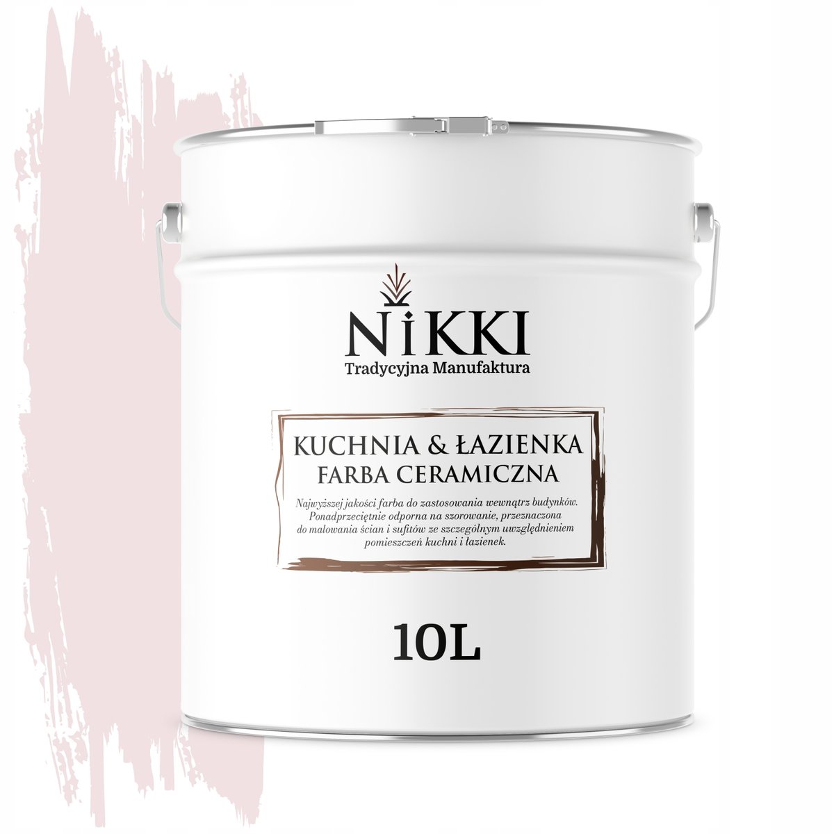 FARBA CERAMICZNA KUCHNIA ŁAZIENKA BIEL ZŁAMANA W RÓŻ H3678 MAT 10L ...