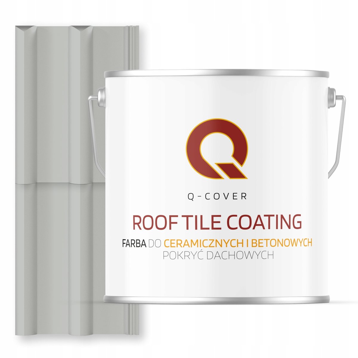 Farba Do Dachów Ceramicznych Betonowych Szary Jasny Ral 7035 5L Połysk ...