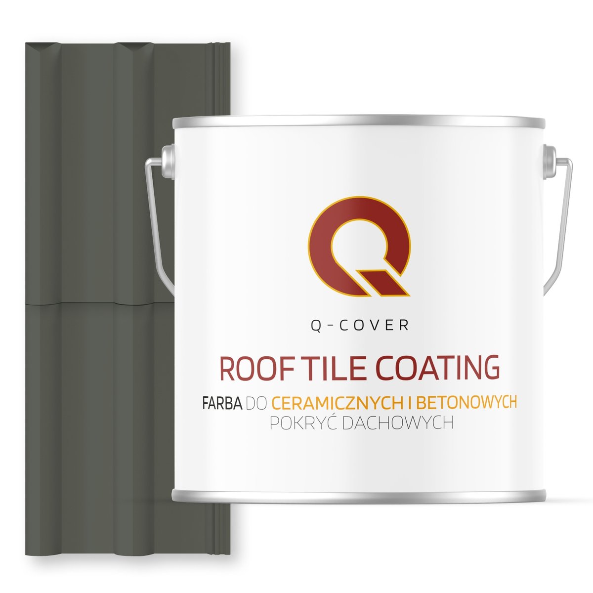 Farba Do Dachów Ceramicznych Betonowych Szary Zielony Ral 7009 5L ...