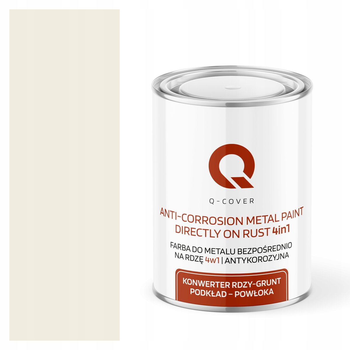 Farba Do Metalu Na Rdzę Ocynk Aluminium 4W1 Biały Alpejski Ral 9010 Mat ...
