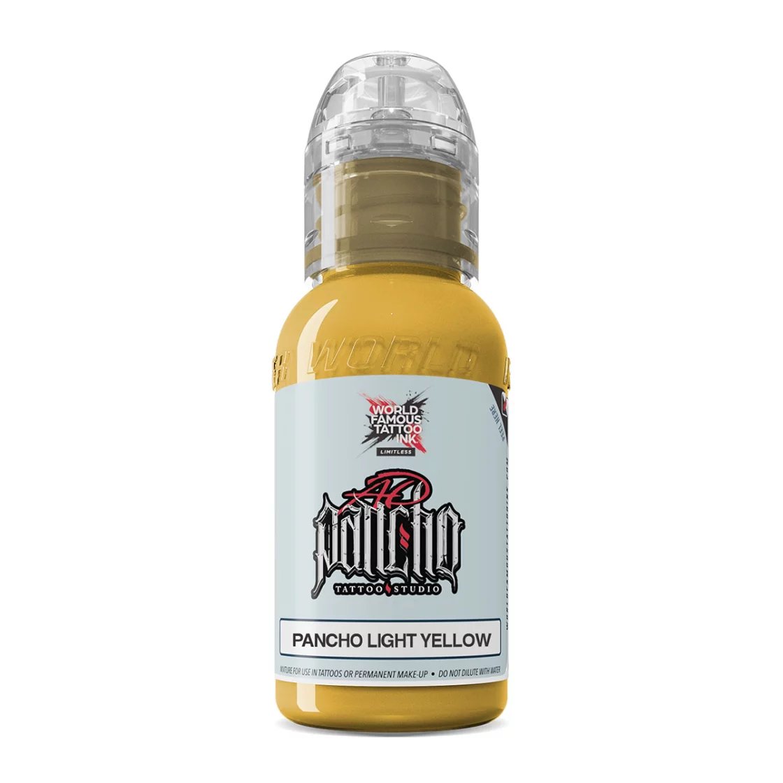 Farba do tatuażu World Famous A.D. Pancho Light Yellow, 30 ml | Sklep ...