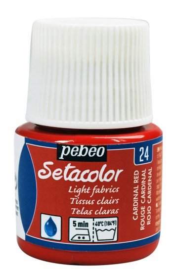 Farba Do Tkanin Setacolor Light Farbics 45Ml Red - PEBEO | Sklep EMPIK.COM