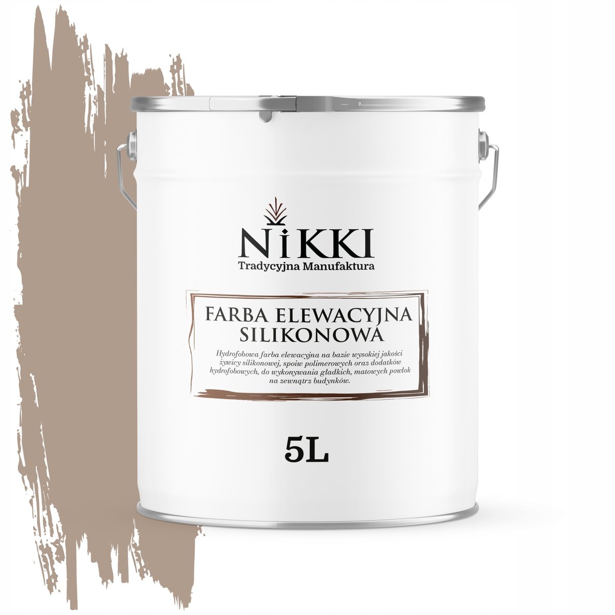 FARBA ELEWACYJNA SILIKONOWA FASADOWA ZEWNĘTRZNA 5L ORZECHOWY JASNY F534 UV - inna (Inny) | Sklep ...