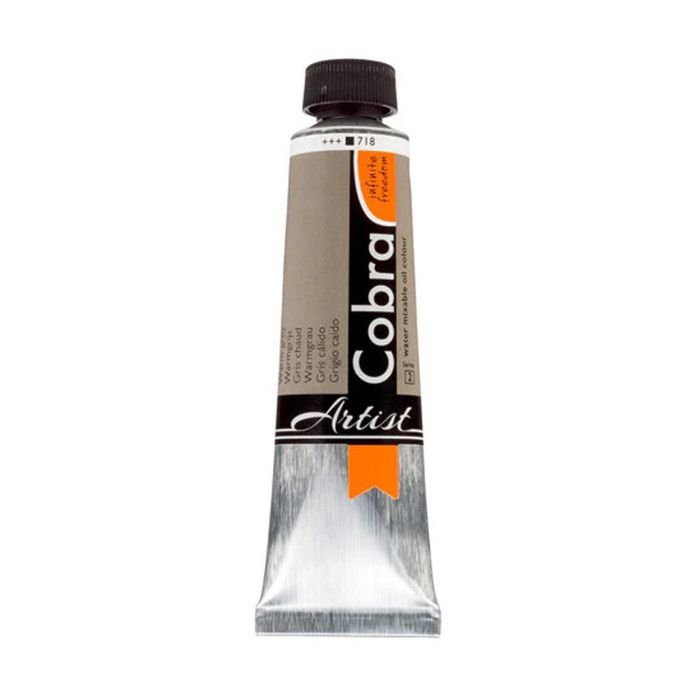 Farba olejna - Cobra - Artysta - Ciepła szarość - 718 - Tubka 40ml ...