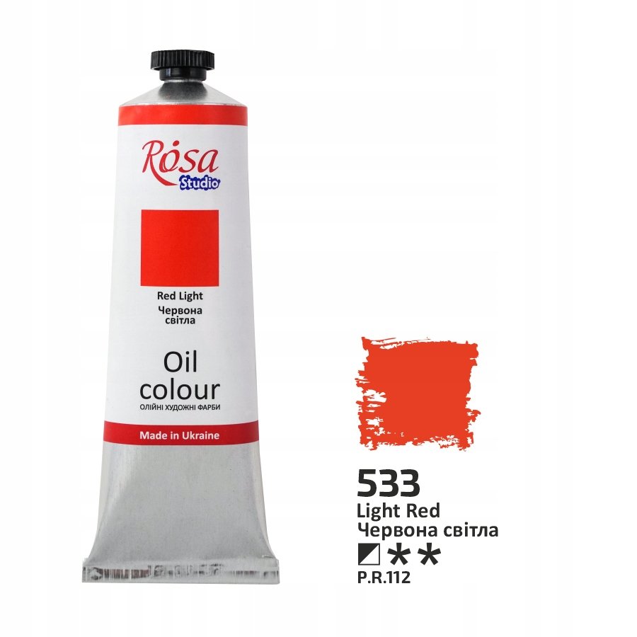Farba Olejna, Red Light (533), 100ml, ROSA Studio - ROSA | Sklep EMPIK.COM