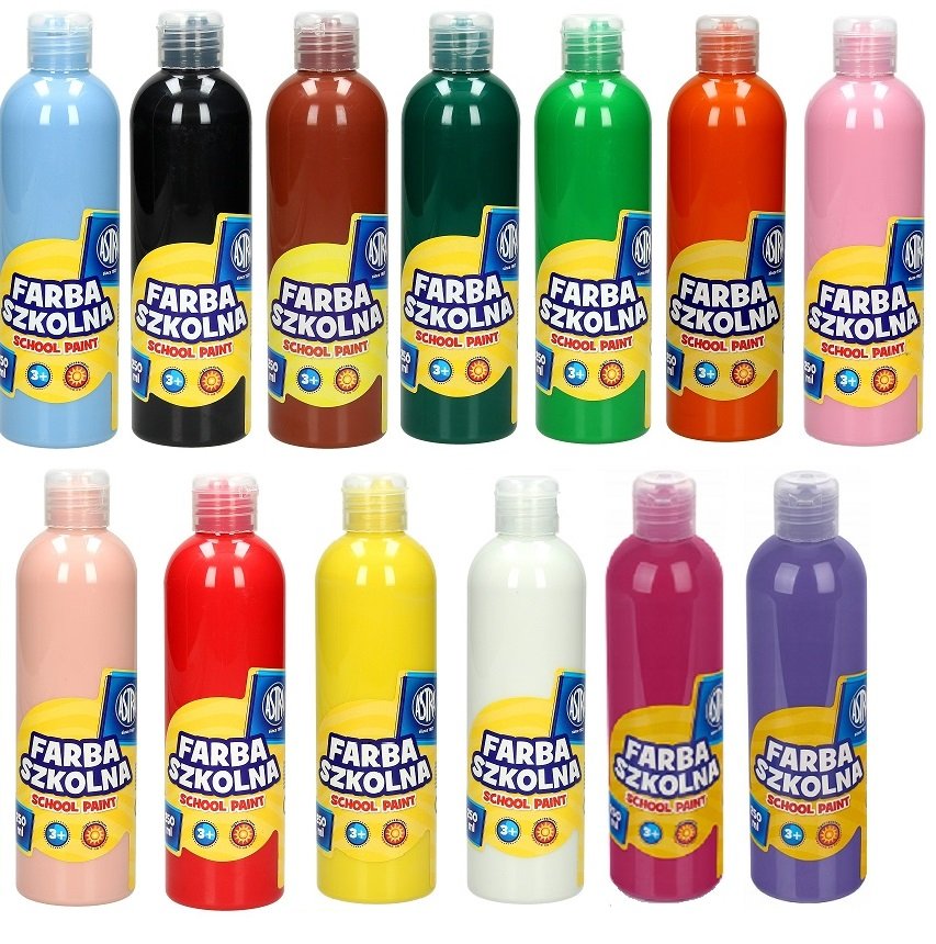 Farba Plakatowa astra 250ml 1szt mix kolorów. - Astra | Sklep EMPIK.COM
