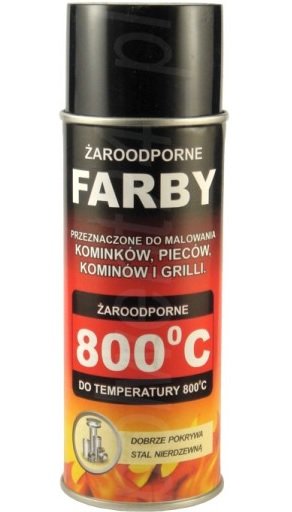 Farba spray żaroodporna czarny antracyt400 ml 950 HANSA - Hansa | Sklep ...