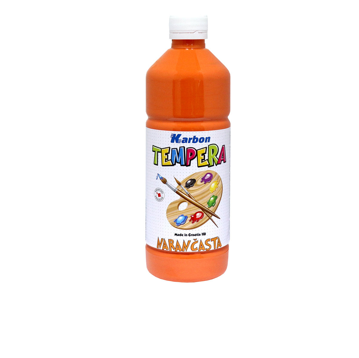 Farba tempera, Karbon 500 ml, pomarańczowa - Eurocom | Sklep EMPIK.COM