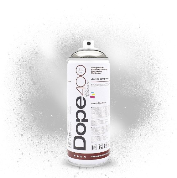 Farba w sprayu Dope Classic D-400 Chrome silver 400ml - DOPE CANS ...