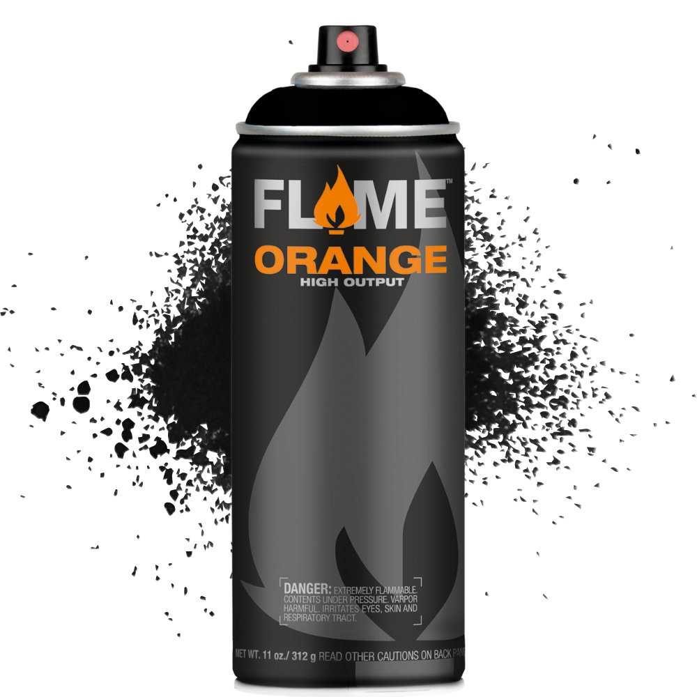 Farba W Sprayu Flame Orange - 400 Ml - Deep Black - flame | Sklep EMPIK.COM