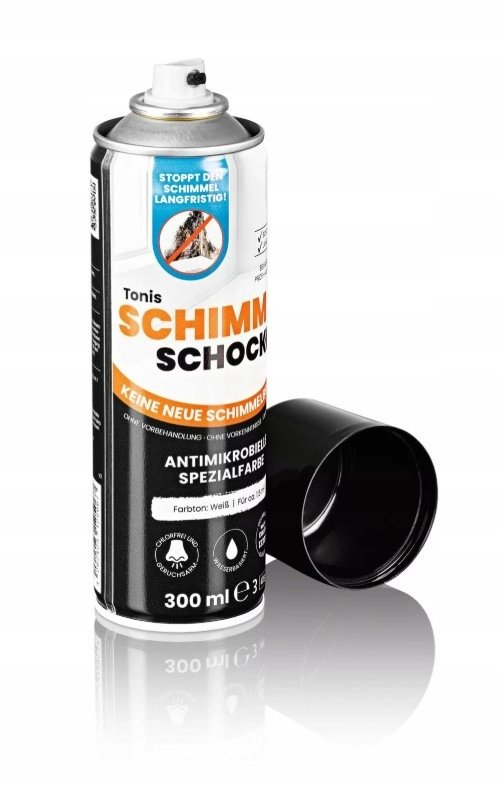 FARBA W SPRAYU NA PLEŚŃ FARBA PRZECIW PLEŚNI BIAŁA ANTYBAKTERYJNA 300ml ...