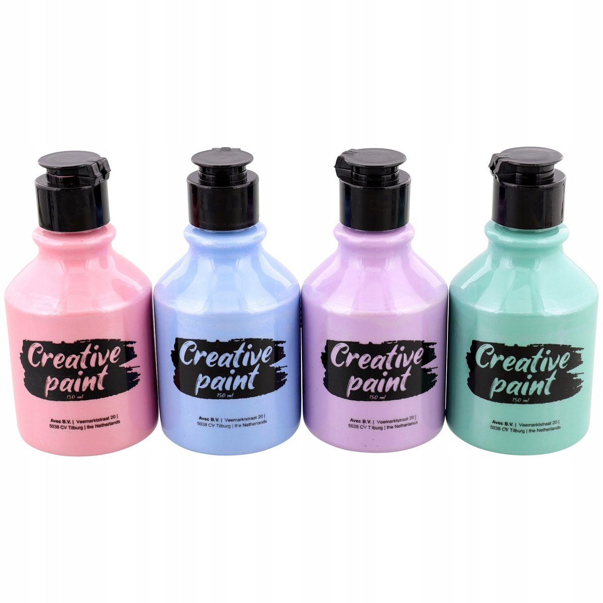 Farby akrylowe zestaw 4 szt x 150 ml perłowe 174 - Inna marka | Sklep ...