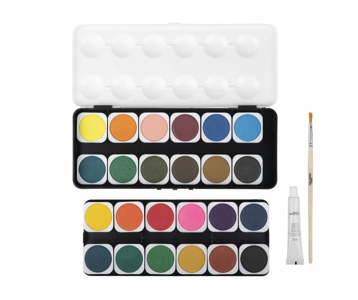 Farby akwarelowe Crelando 24 szt. - Crelando | Sklep EMPIK.COM