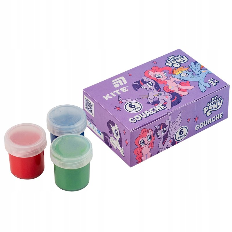 Farby GWASZE 6 kolorów Szkolne MY LITTLE PONY KITE - KITE | Sklep EMPIK.COM