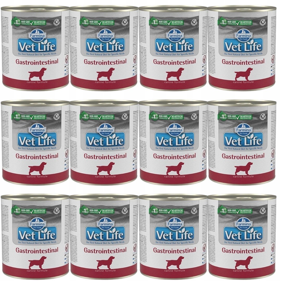 Farmina VET LIFE DIET DOG GASTROINTESTINAL 12x300g - FARMINA | Sklep ...