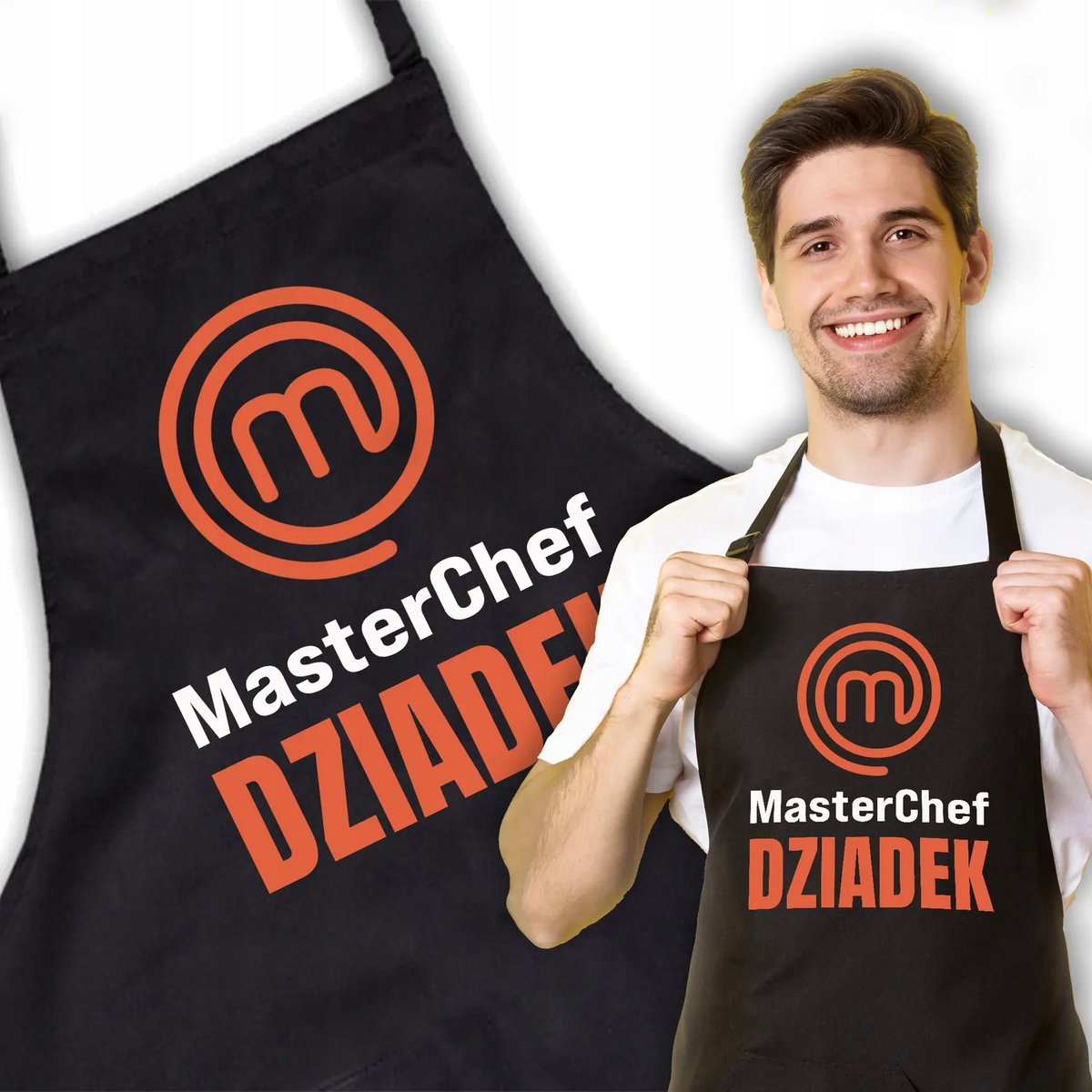 Fartuch Czarny MASTERCHEF DZIADEK Dzień Dziadka Wz - Inna marka | Sklep ...