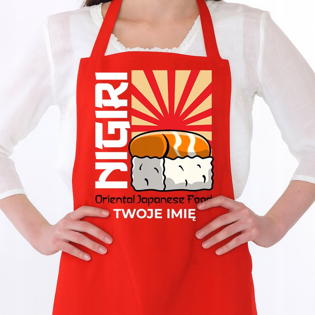 Fartuch Kuchenny Czerowny Bawełniany Funkcjonalny Dla Sushi Mastera ...