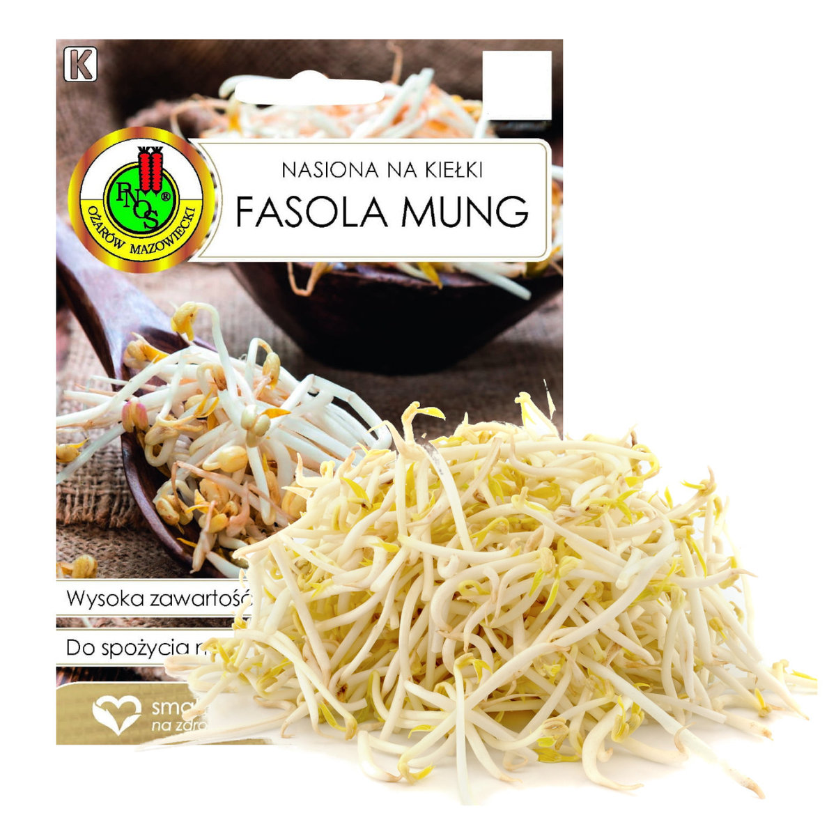 FASOLA MUNG NASIONA NA KIEŁKI BEZ GMO 50g - PNOS | Sklep EMPIK.COM