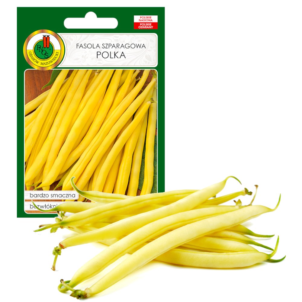 FASOLA SZPARAGOWA KARŁOWA POLKA NASIONA BEZ GMO - PNOS | Sklep EMPIK.COM