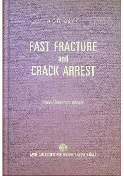 Fast fracture and crack arrest - Opracowanie zbiorowe | Książka w Empik