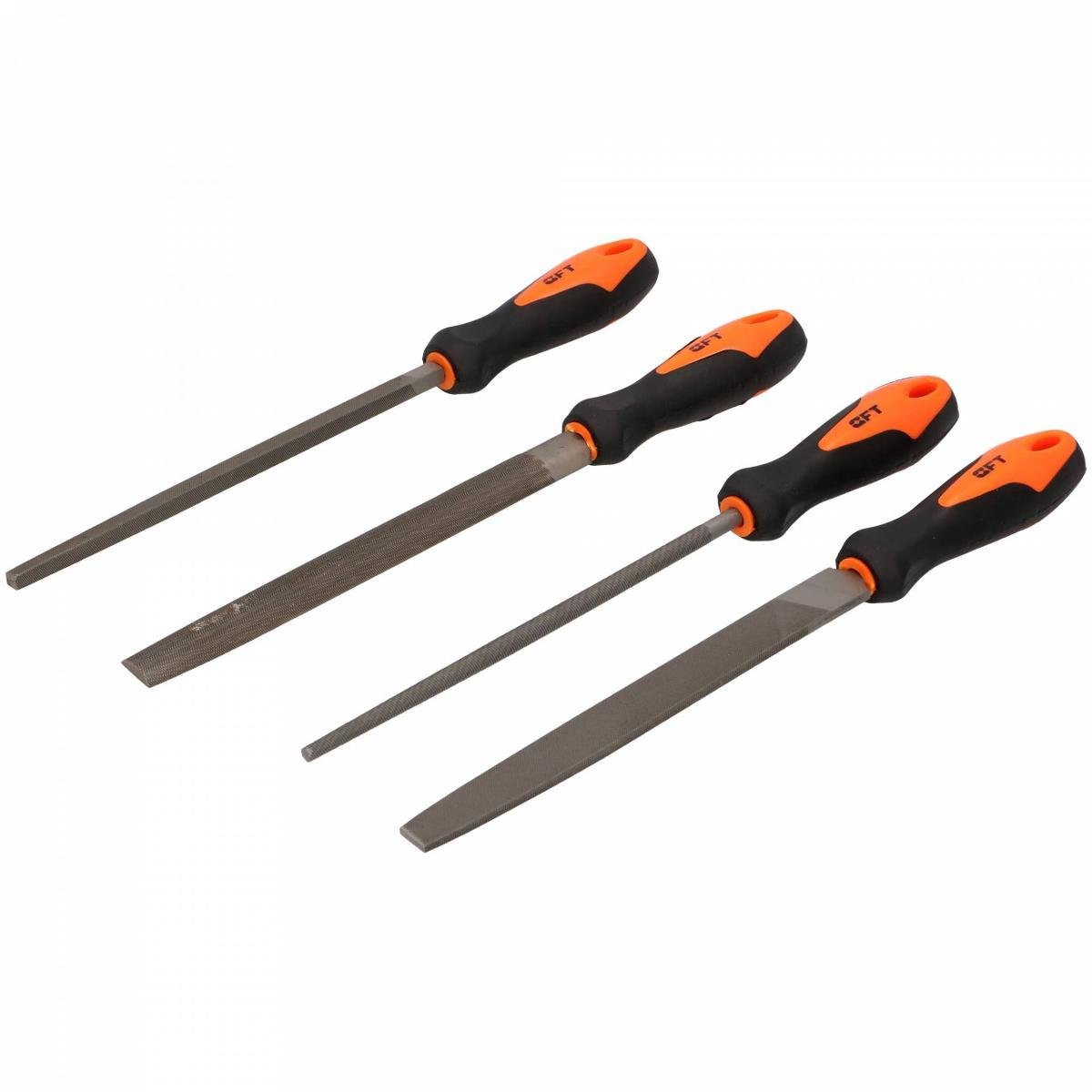 FASTER TOOLS zestaw pilników do metalu 4cz. 200mm kwadratowy, płaski ...