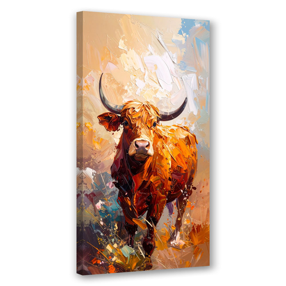 Feeby Obraz nowoczesny do salonu, Byk Krowa Zwierzęta Natura 60x120 ...
