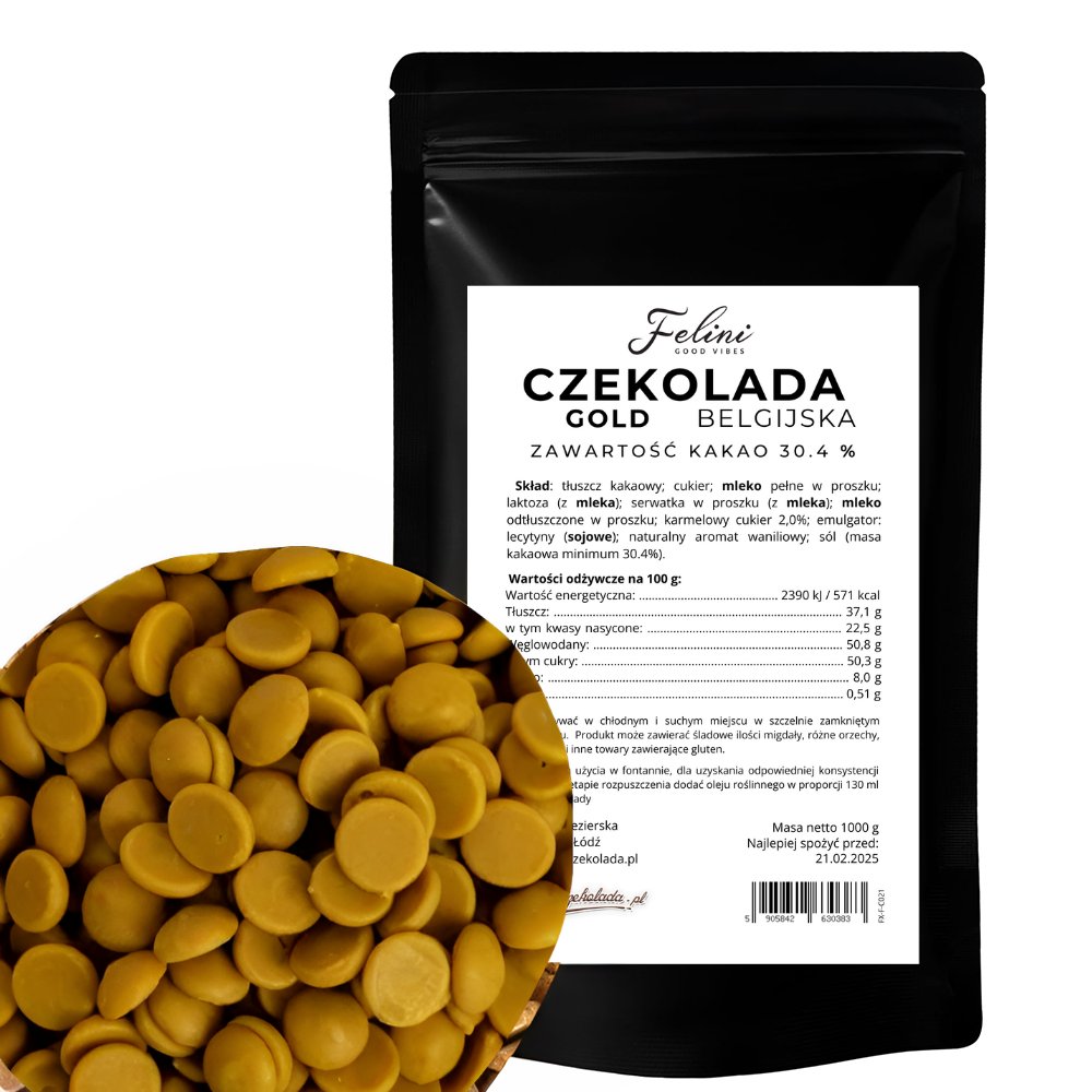 Felini czekolada GOLD belgijska 30,4% 1kg - Inna marka | Sklep EMPIK.COM
