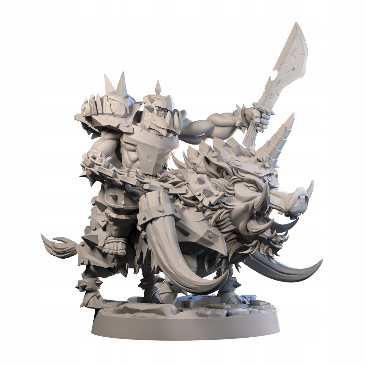 Ferox Hog Rider Orc (Ork Jeździec na Dziku) - Wersja A - StarBurst3D ...