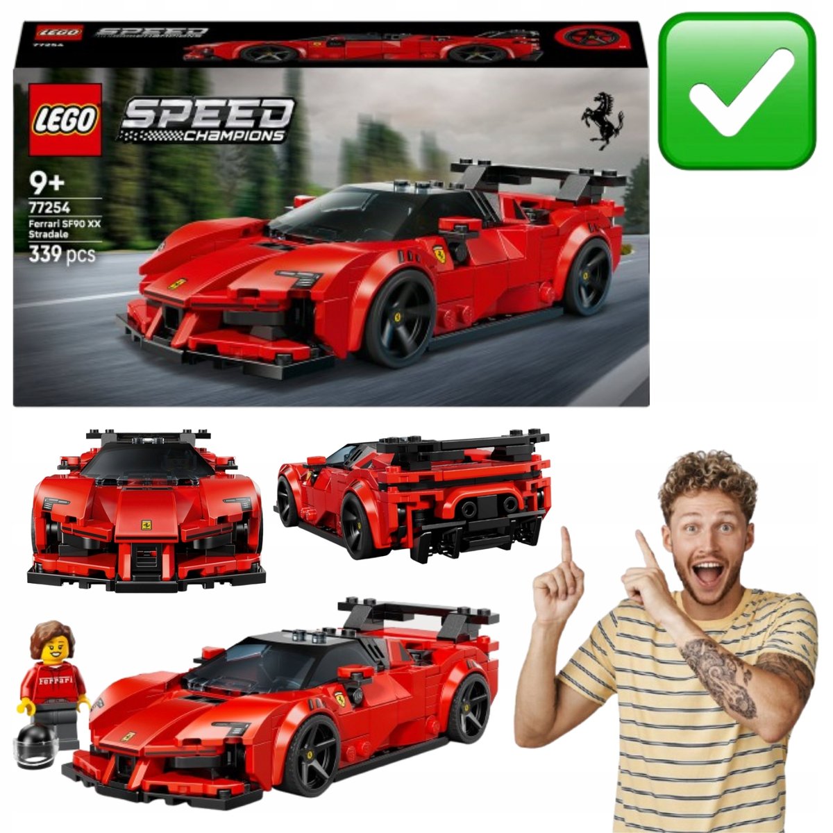 FERRARI SF90 XX STRADALE LEGO SPEED CHAMPIONS 77254 PREZENT DLA DZIECKA ...