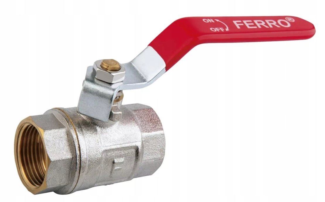 Ferro NORMAL Zawór kulowy N-N 1 1/2"" z dźwignią - Ferro | Sklep EMPIK.COM