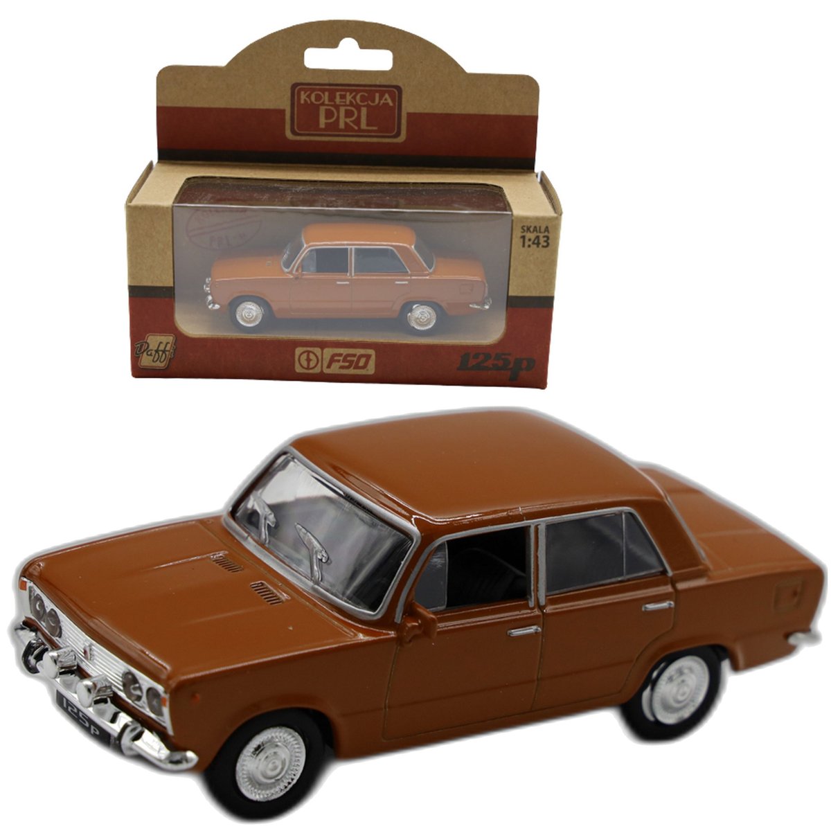 Fiat 125P Duży Fiat Prl Pojazd Model ,Metalowy - Daffi | Sklep EMPIK.COM