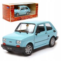 Fiat 126P Maluch Prl Błękitny Skala 1:21 Welly - Welly | Sklep EMPIK.COM