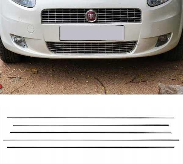 Fiat Grande Punto - Listwy CHROM Chromowane GRILL - Martig ...
