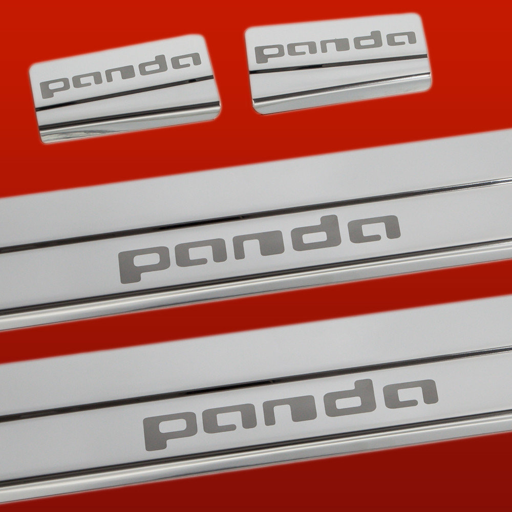 FIAT PANDA MK3 Listwy progowe Wykończenie połysk ze stali nierdzewnej 304 - Fiat | Motoryzacja EMPIK