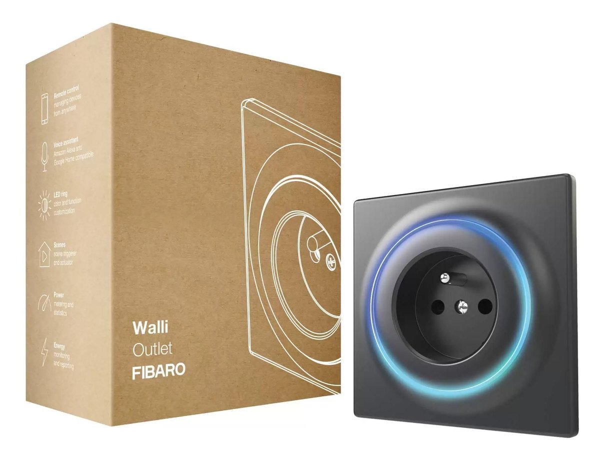 FIBARO Walli type E czarne - Fibaro | Sklep EMPIK.COM