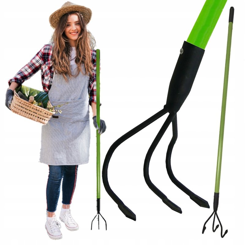 Fiberglass - Pazurki ogrodowe - Ręczny kultywator ogrodowy 120 cm - 3 zębny - Chomik | Sklep ...