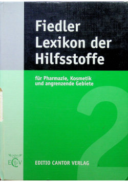 Fiedler Lexikon der HIlfsstoffe - Editio Cantor Verlag | Książka w Empik