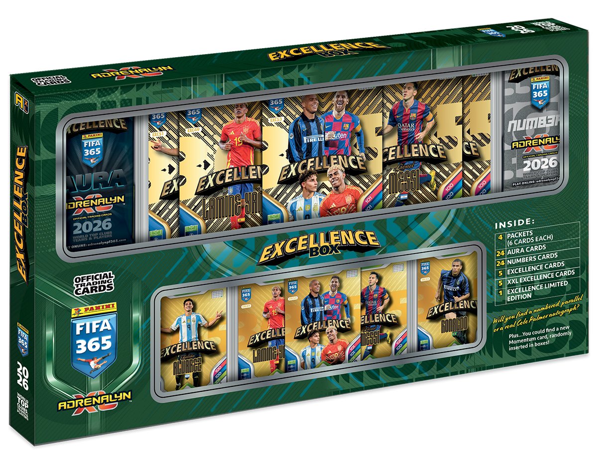 FIFA 365 Adrenalyn XL 2026 Excellence Box Panini + Zestaw startowy ...