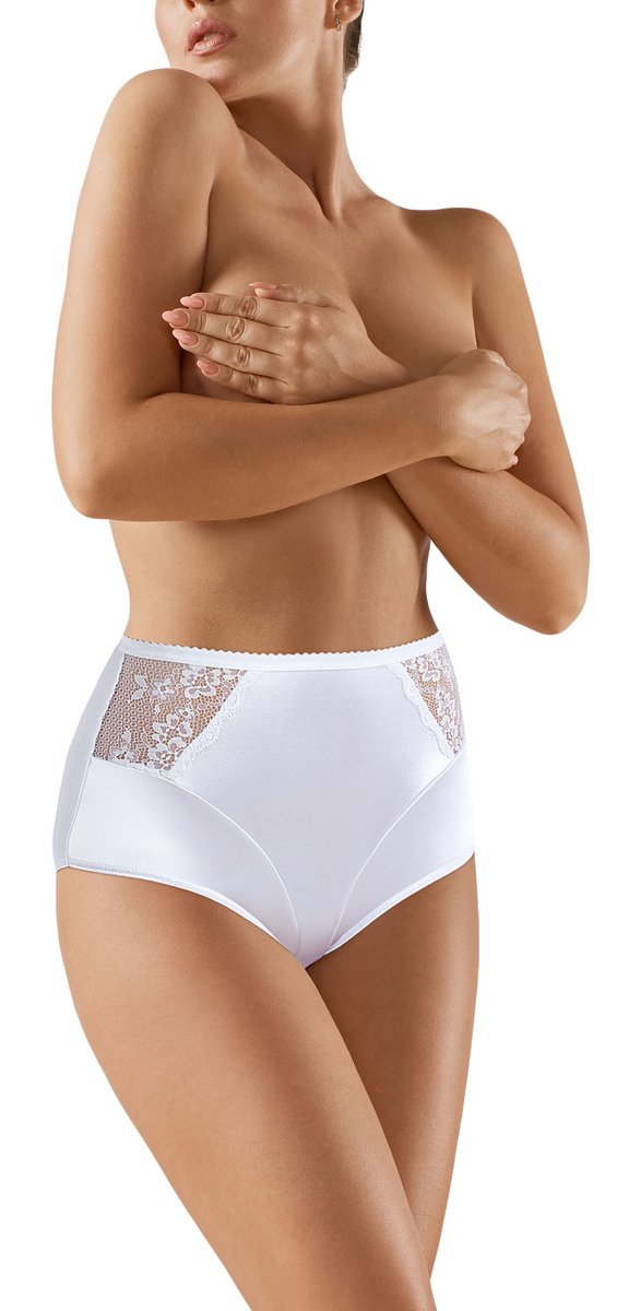 Figi Damskie Modelujące Z Koronką Babell Kod 103 Białe L - BABELL | Moda Sklep EMPIK.COM