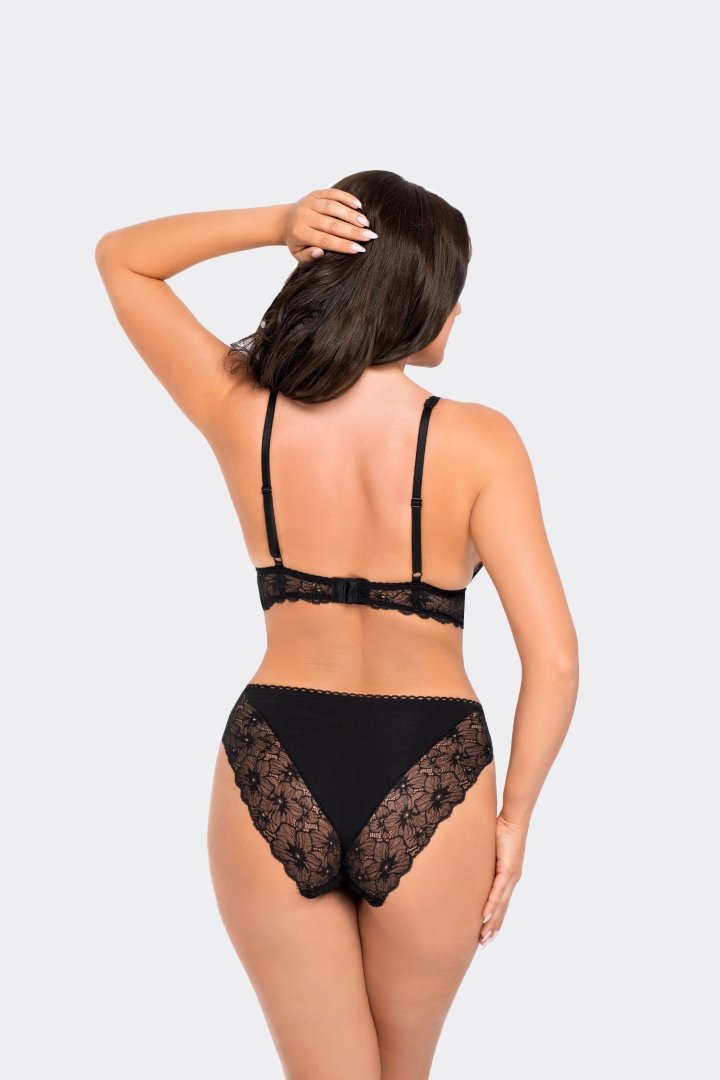 Figi Damskie Z Wysokim Stanem Babell Kod 191 Czarne M - BABELL | Moda Sklep EMPIK.COM