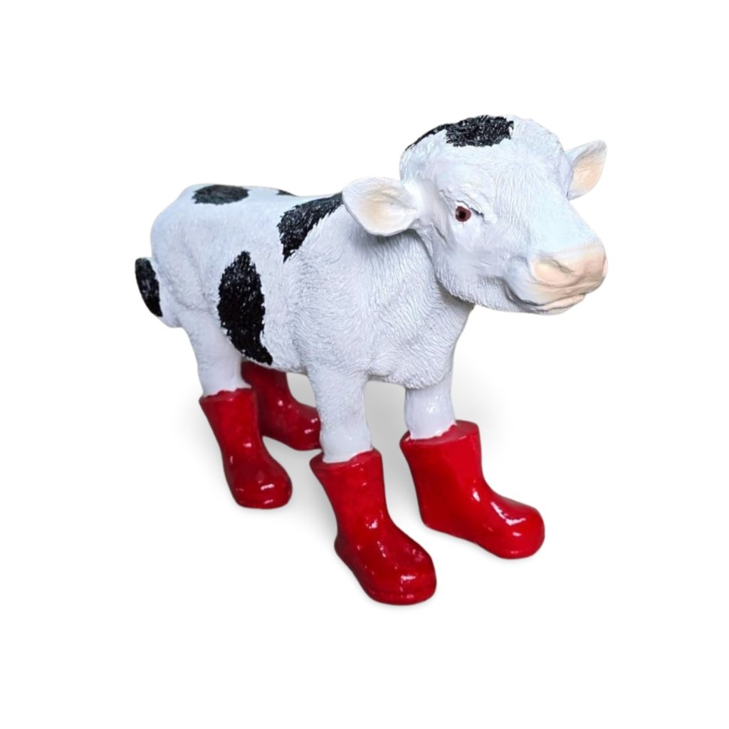 Figura Dekoracja Krowa w Kaloszach - CEKARO | Sklep EMPIK.COM