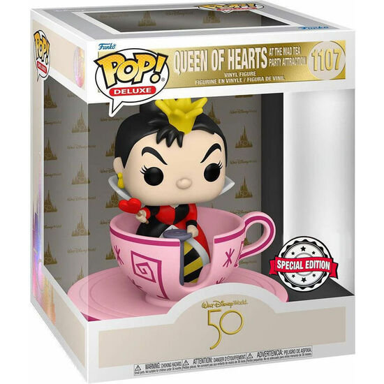 Figura Pop Walt Disney World 50Th Queen Of Hearts In Tecup Exclusive ...
