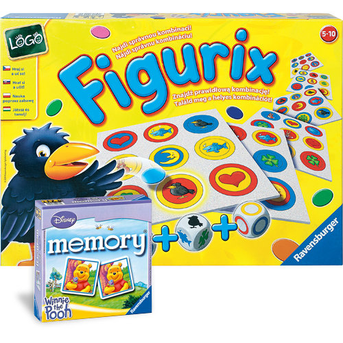 Figurix, gra planszowa + Kubusiowe Memory, Ravensburger - Ravensburger ...