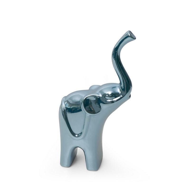 Figurka Dekoracyjna Ceramiczna Słoń Simona 12X7X24 Turkusowa ...