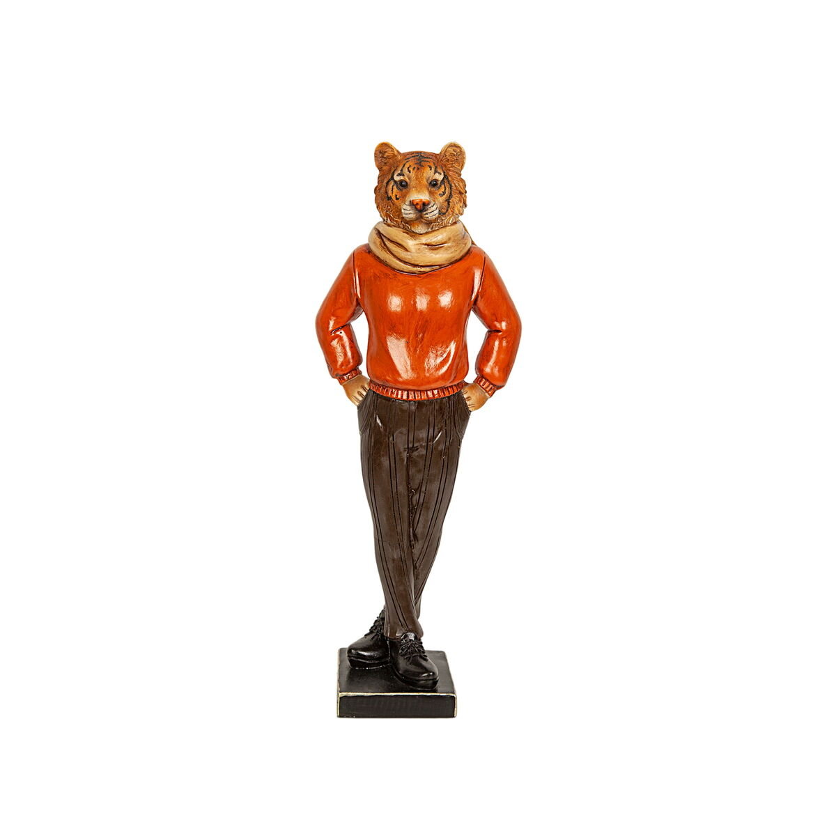 Figurka Dekoracyjna Romimex Czerwony Żywica Tygrys 14 x 37 x 10 cm ...