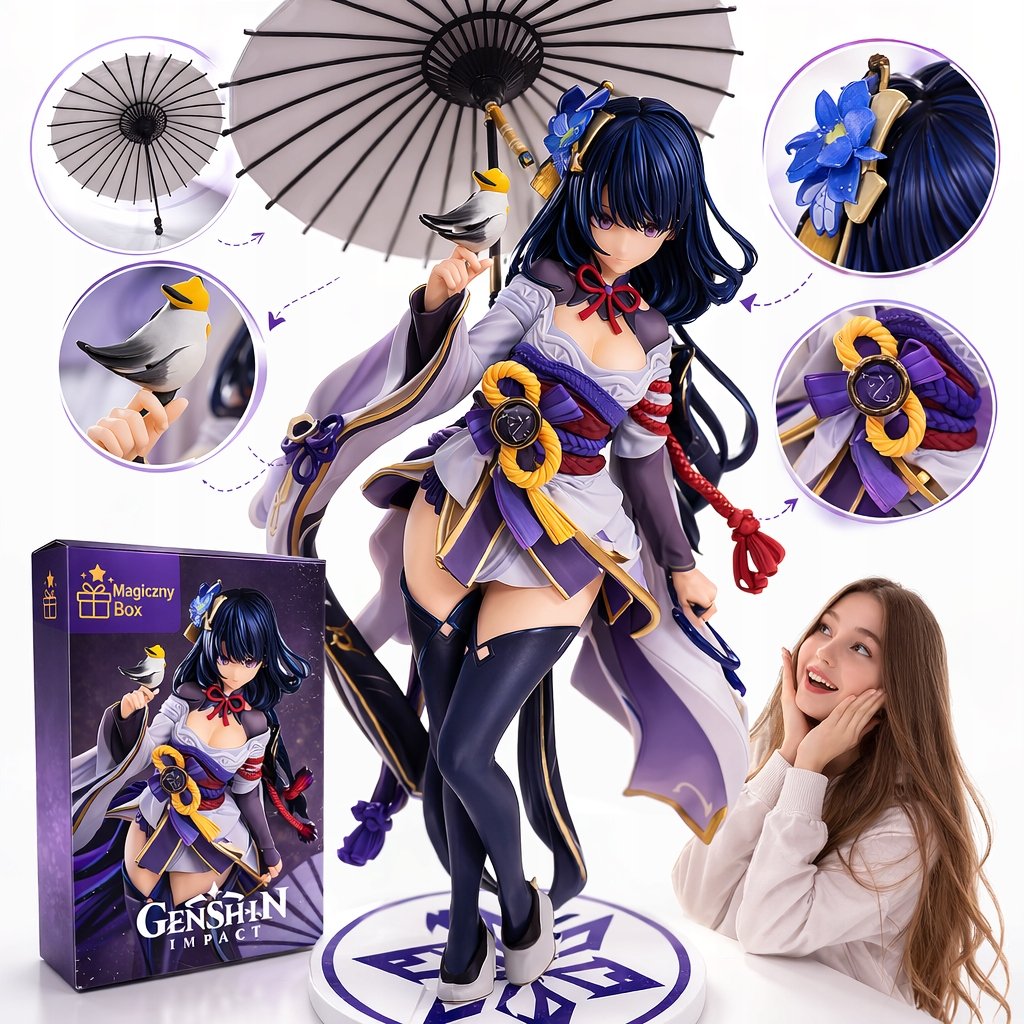 FIGURKA GENSHIN IMPACT 26 CM STATUETKA ANIME KOLEKCJONERSKA PREZENT ...